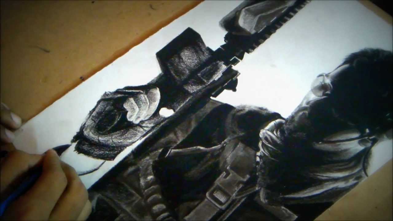Call Of Duty MW3 Drawing - YouTube
