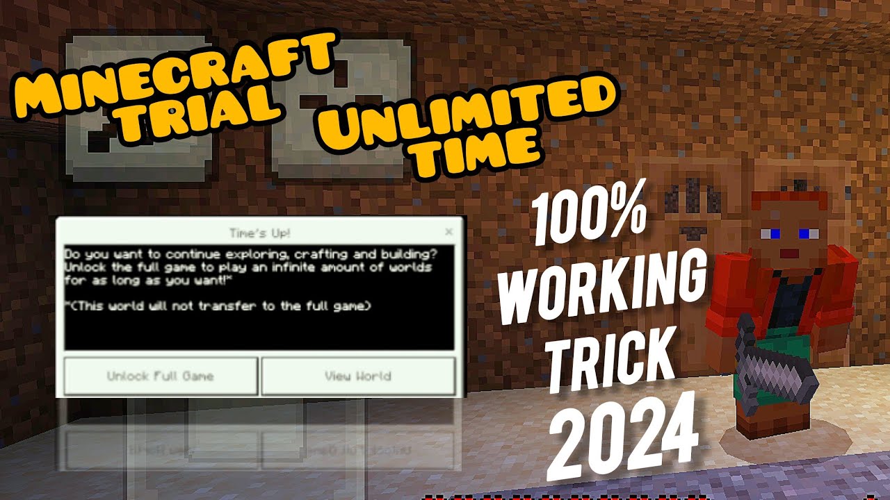 How to Play Minecraft Trial Unlimited Time | minecraft trial unlimited ...