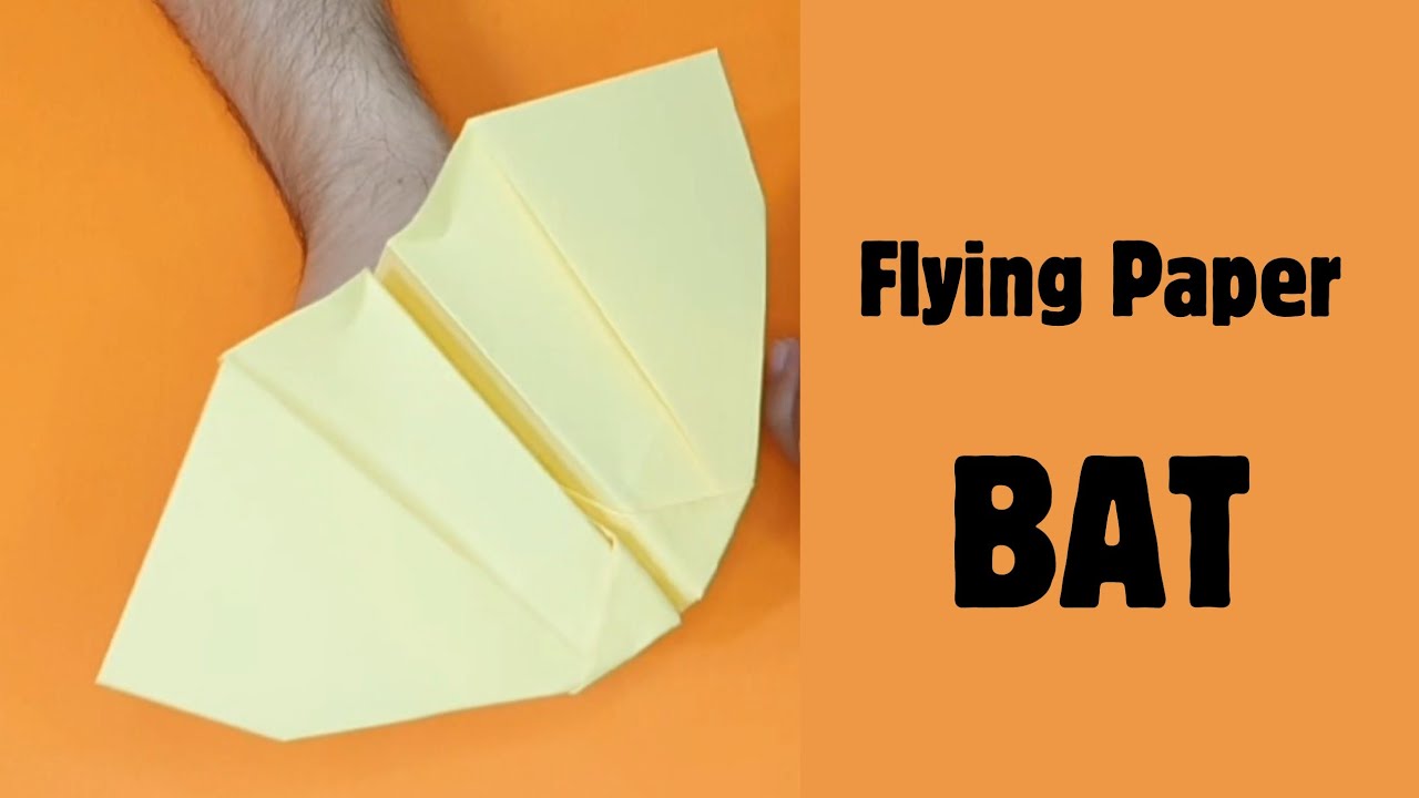 How to make flying paper Bat; flapping like butterfly🕊 PAPER DIY - YouTube