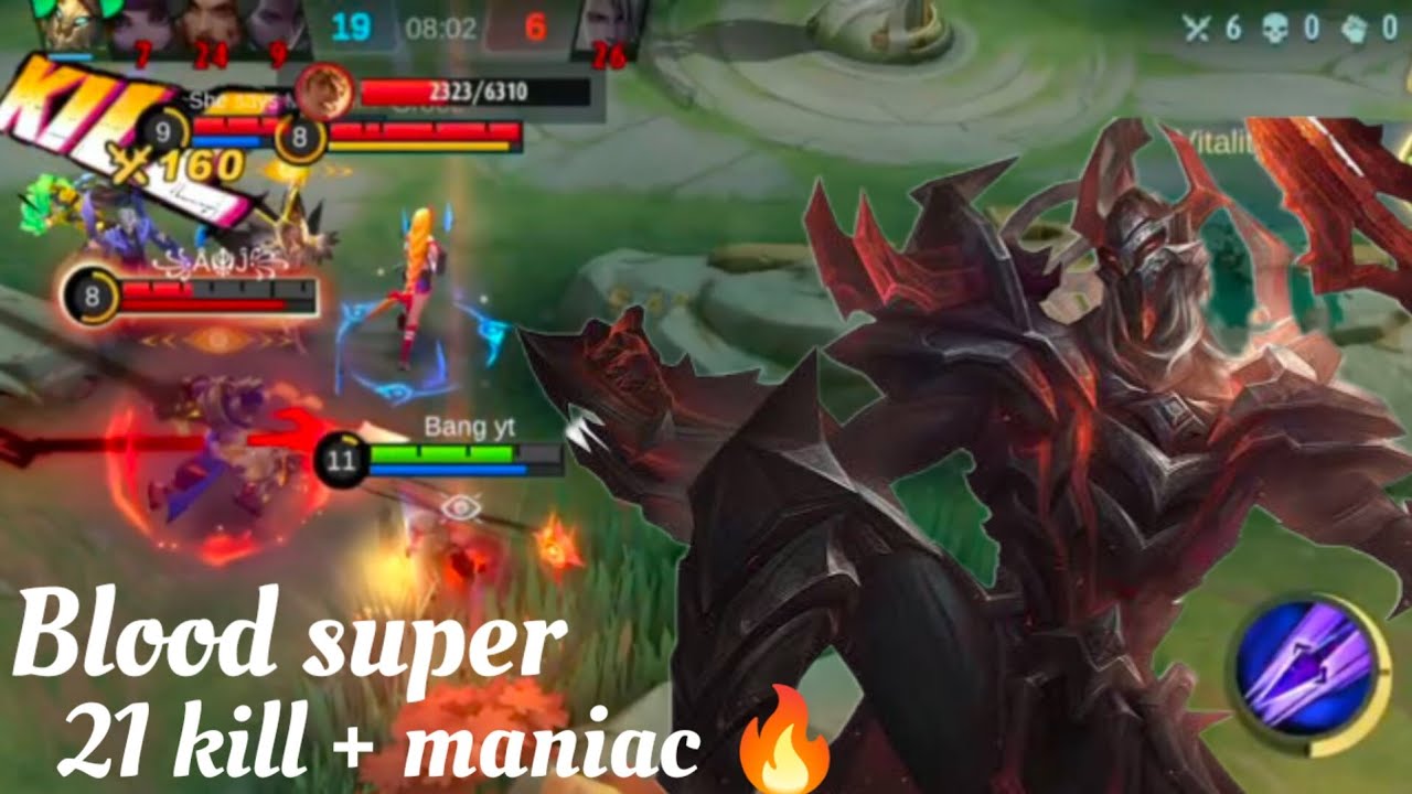 MOSKOV BLOOD SUPER FULL ATTACK SPEED BUILD 🔥 21 KILL +MANIAC 😱#mlbb # ...