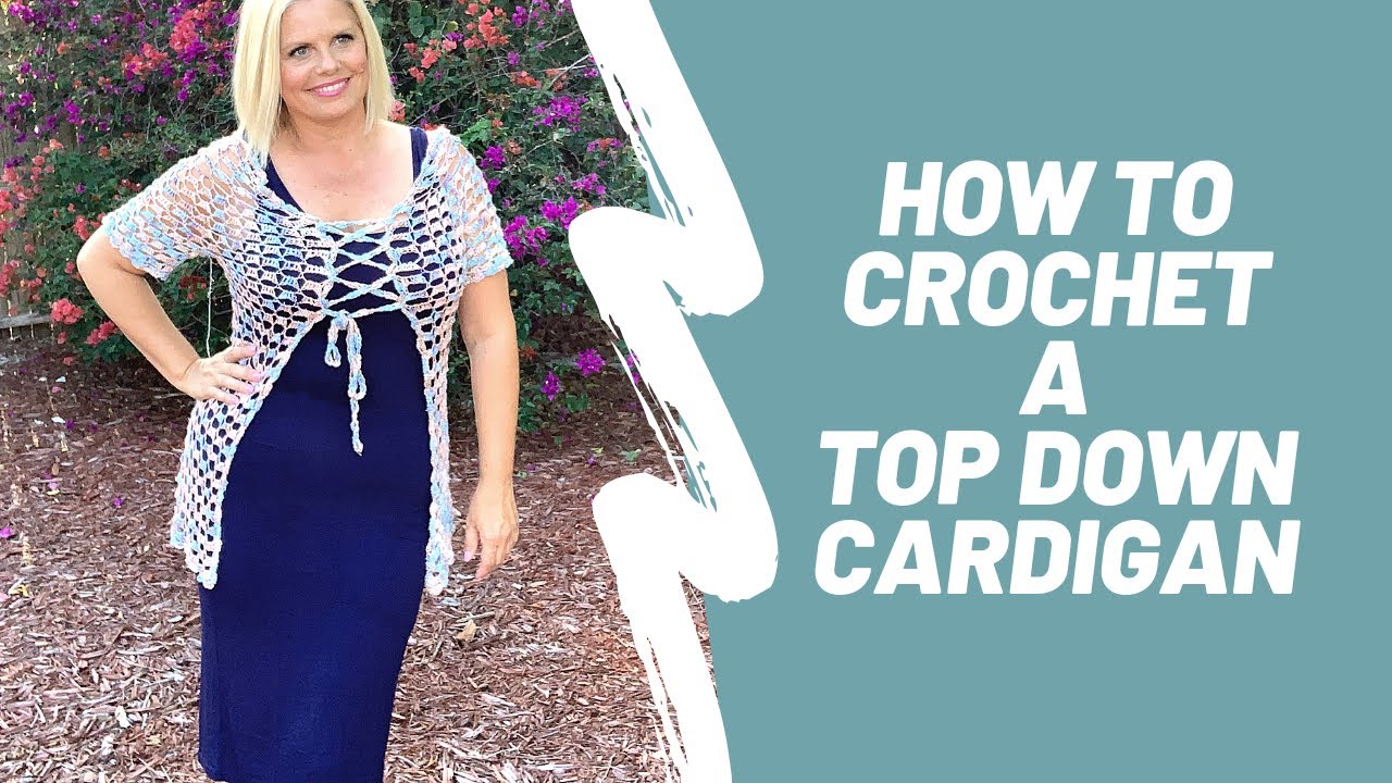 Agnes Crochet Cardigan Tutorial How to Separate Top Down Yoke to fronts ...