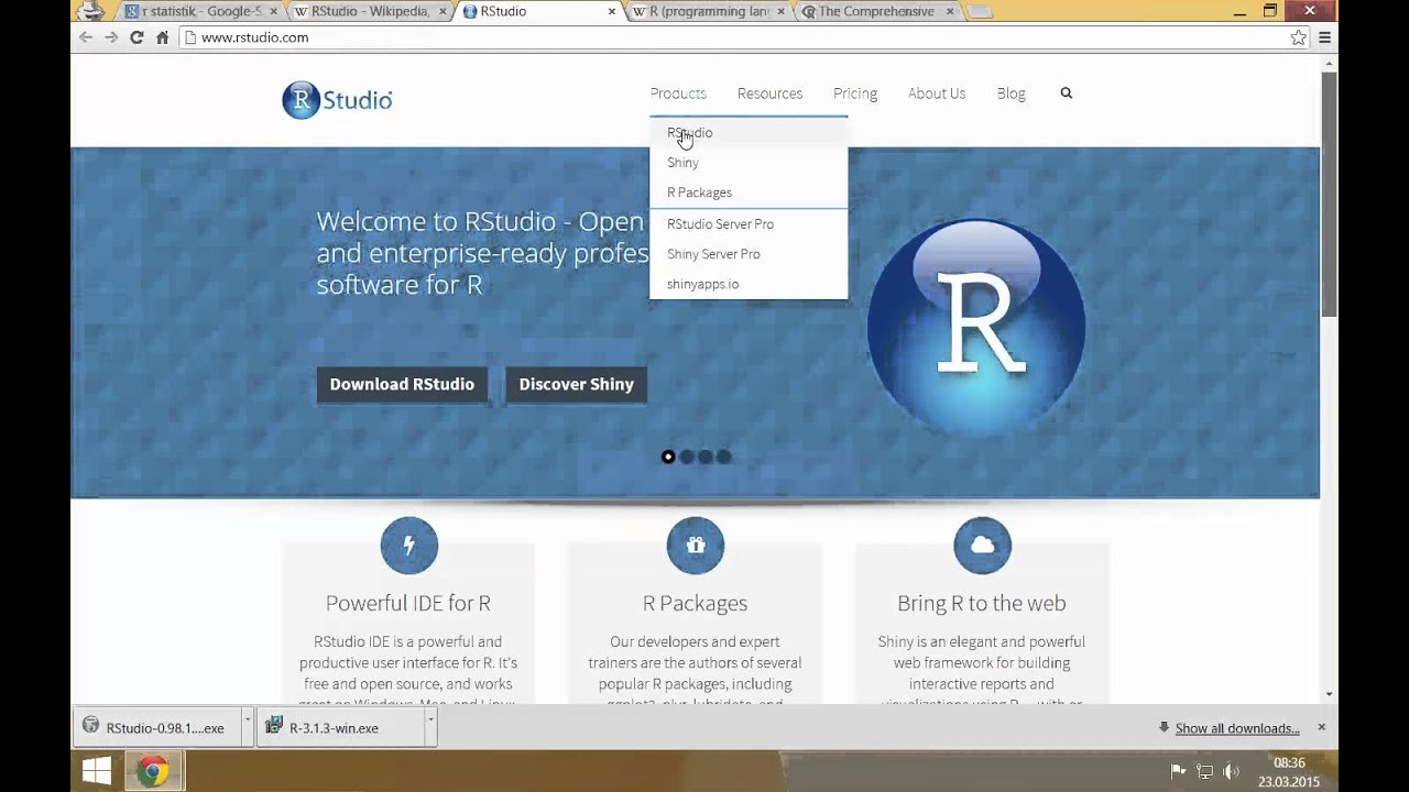 Statistik - R und RStudio installieren - YouTube