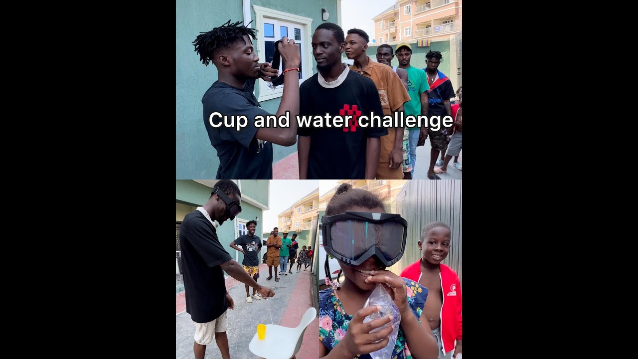 Cup and water challenge - kiriku || Omoge || Umbrella boy - YouTube