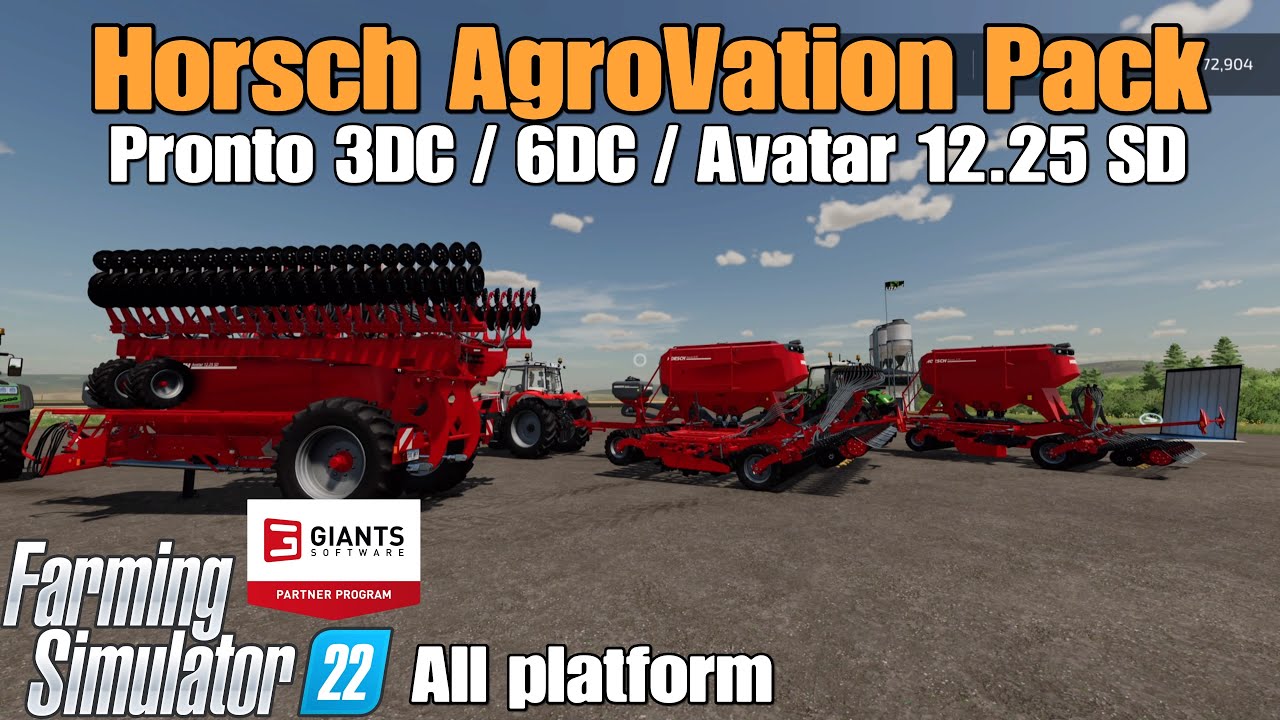Horsch PRONTO 3 DC / 6DC / AVATAR 12.25 SD / Horsch AgroVation Pack for ...