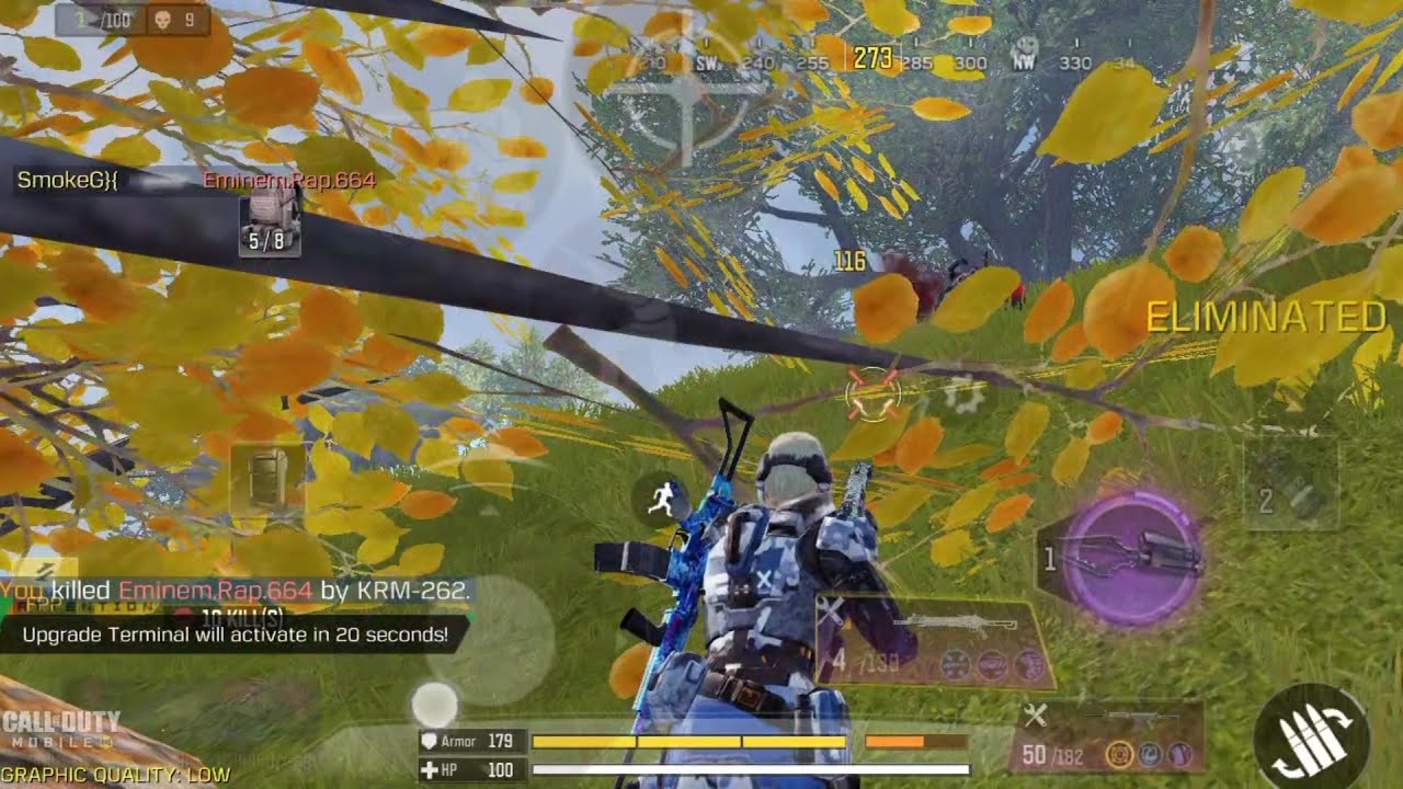 Call of duty mobile Smoke G V.s Squads Blackout End Game before Krig nerf Custom KRM Clutch ...