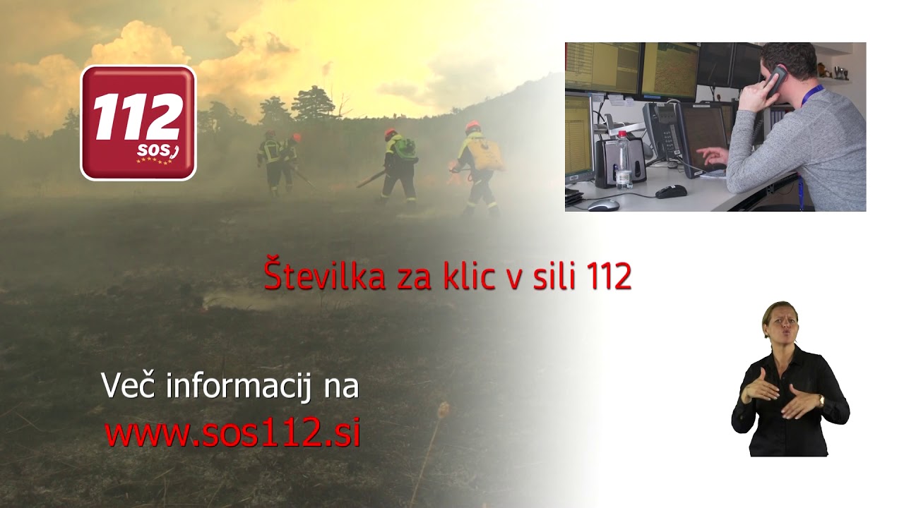 Številka za klic v sili 112 - YouTube