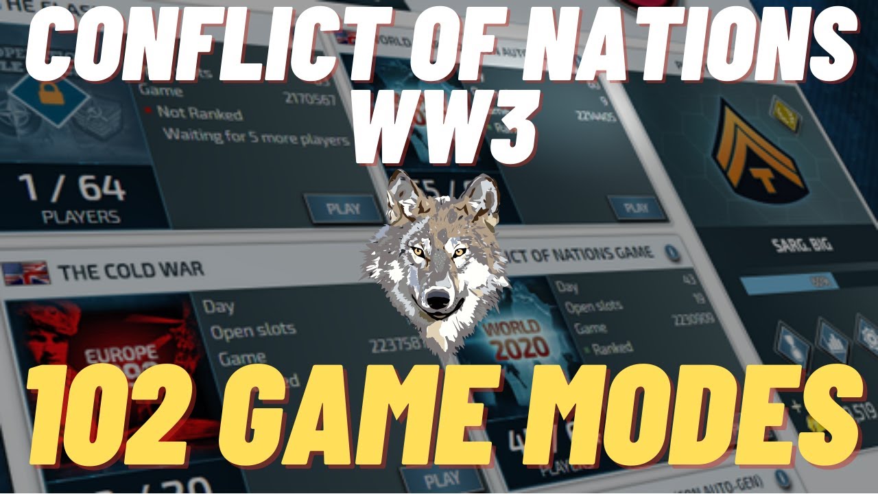 Conflict of Nations WW3 Game Modes 102 - YouTube