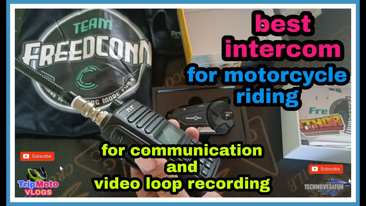 BEST INTERCOM | communication and video LOOP recording | FREEDCONN R1 ...