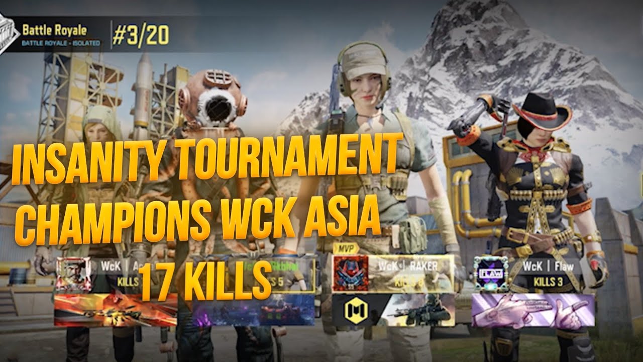 Winners Of Insanity Tournament | Team WcK Asia POV | Codm Br - YouTube