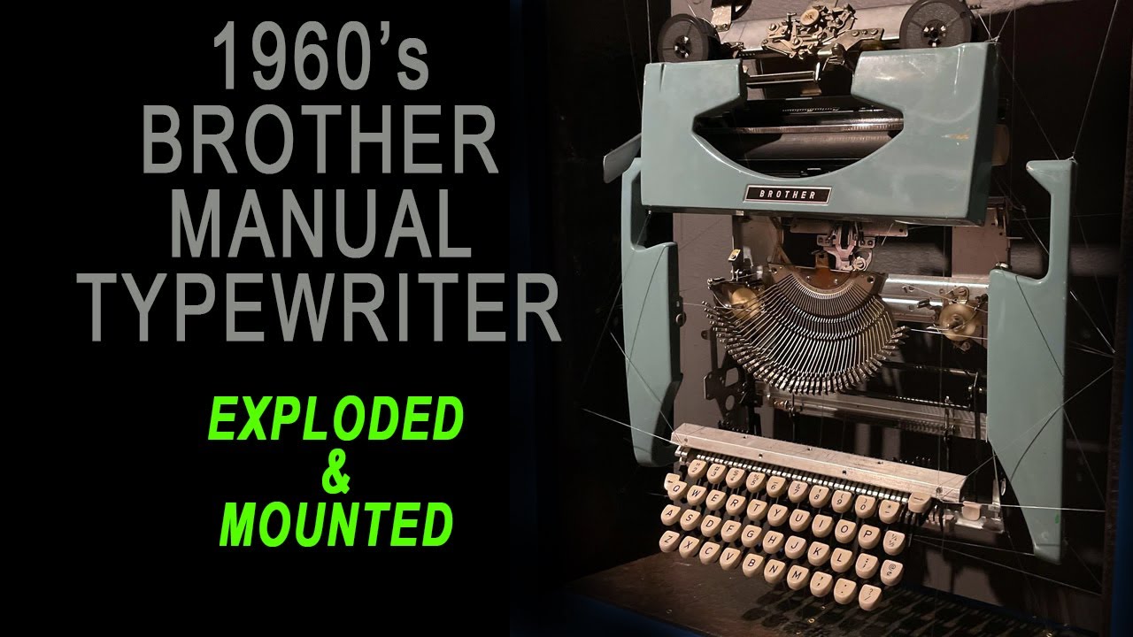 Vintage Manual Typewriter EXPLODED | MECHANICAL SCULPTURE - YouTube