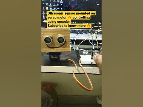 mount ultrasonic sensor on servo motor | servo controlled Robot eyes # ...