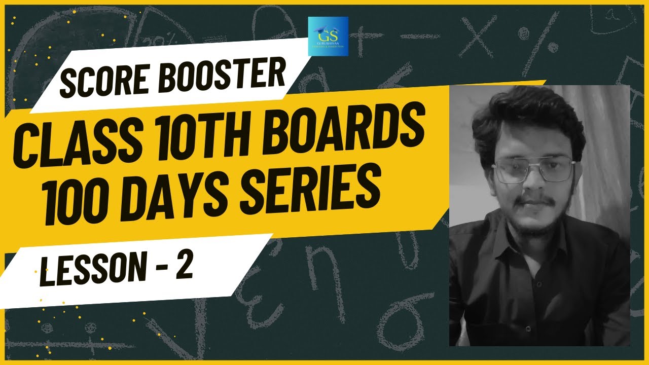 Mathematics : CBSE Class 10th Board , 100 day series 99 video - YouTube