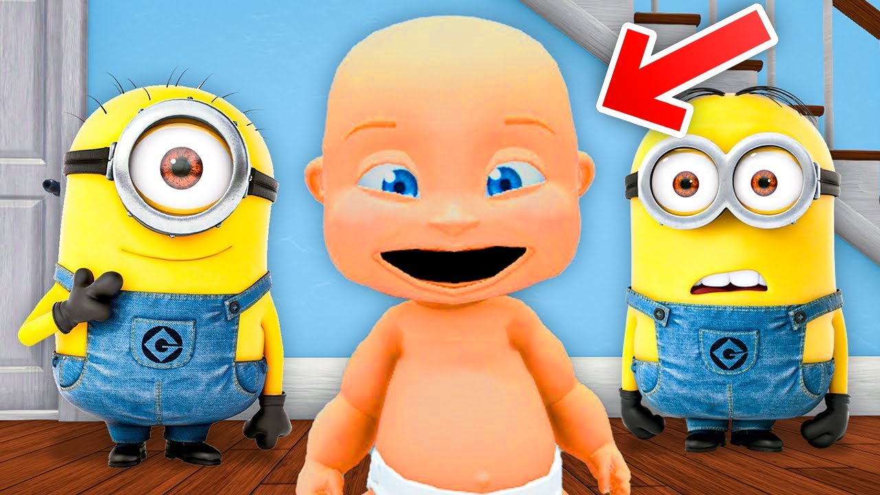 Baby Meets MINIONS! - YouTube