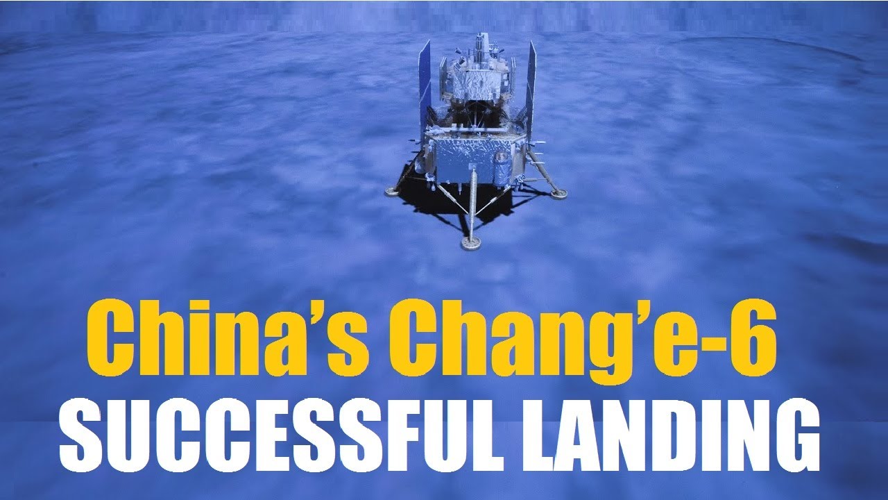 China’s Chang’e-6 lunar lander successfully touched down on the far side of the moon - YouTube