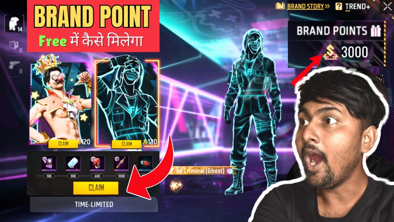 How To Get Free Brand Point In Free Fire 😱 | Free Fire Me Brand Point ...