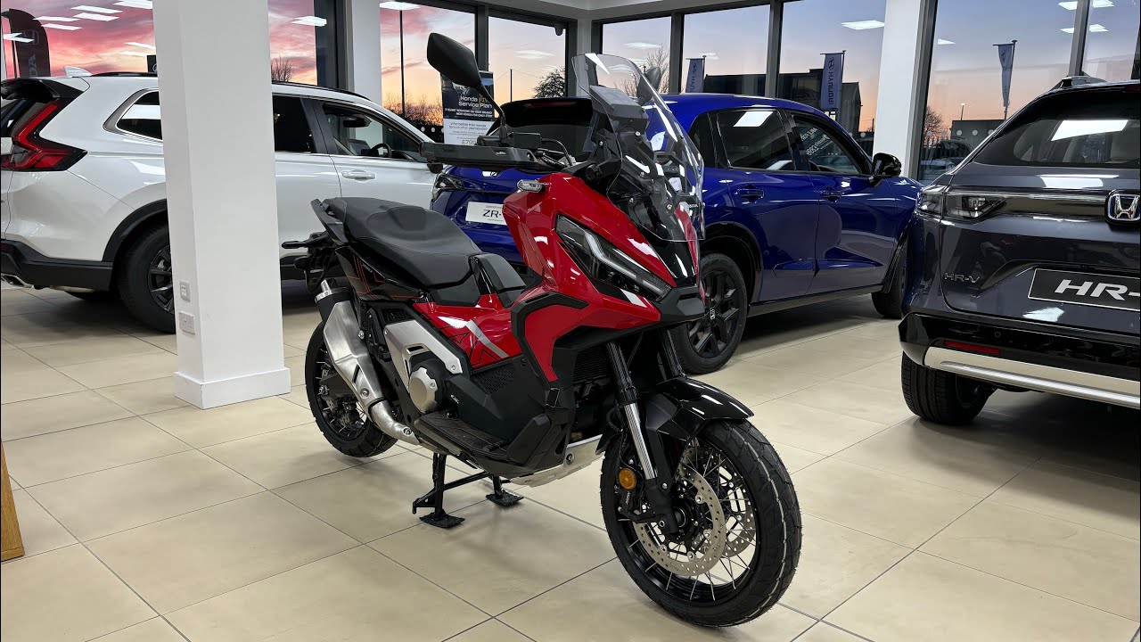 Honda X-ADV 750 Adventure Scooter in Grand Prix Red - YouTube