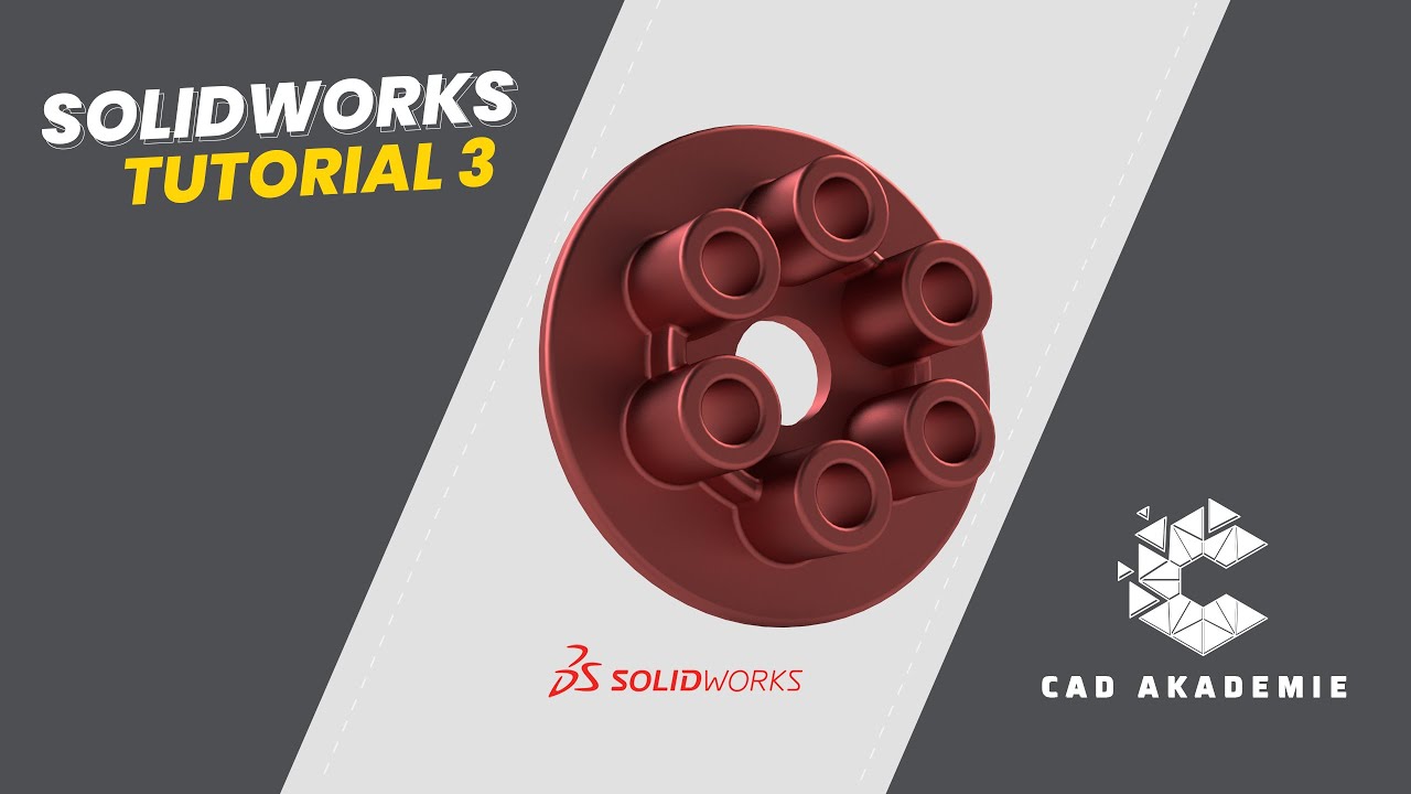 Solidworks Tutorial 3 | Verrundung | Kreismuster | Grundlagen - YouTube
