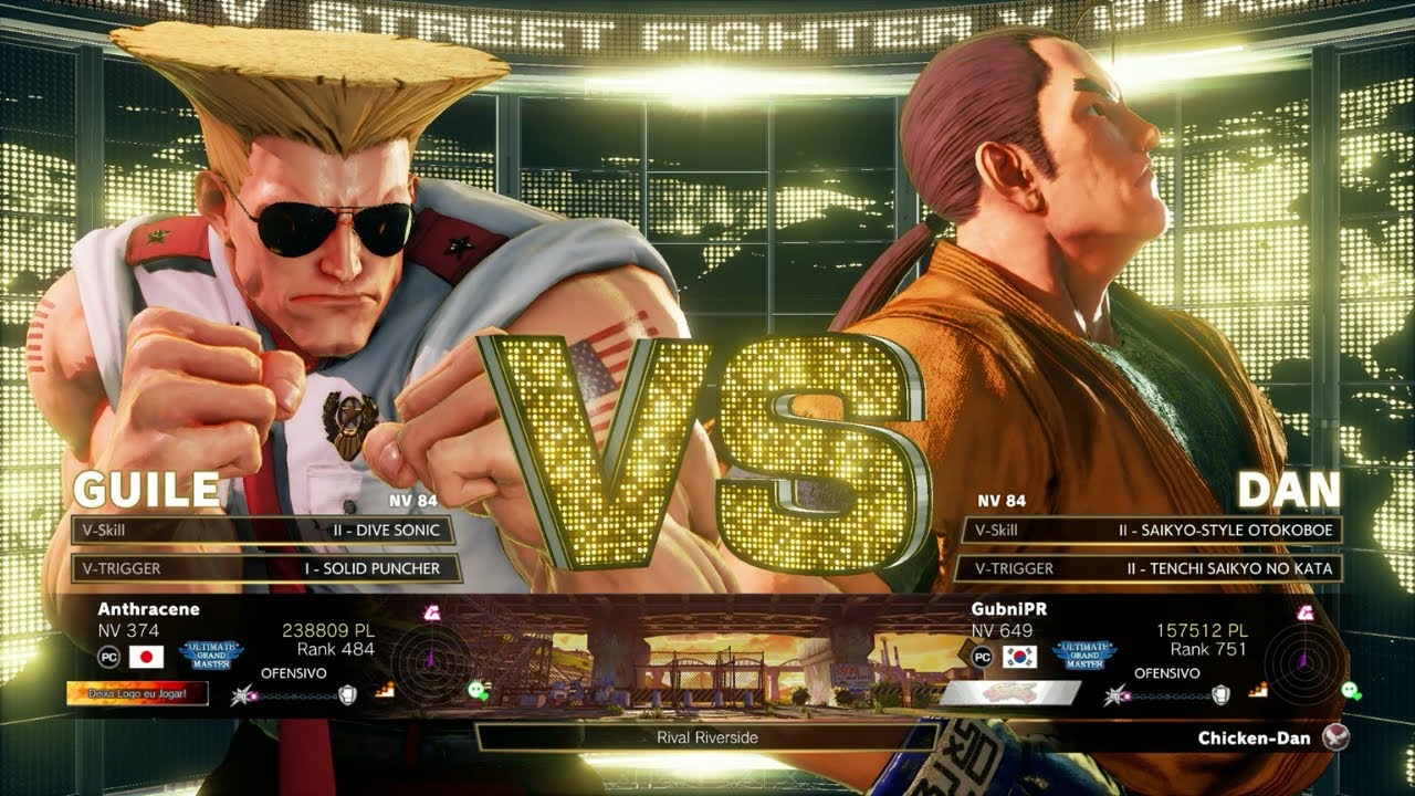 Street Fighter V 💥 Anthracene (Guile) vs GubniPR (Dan) 💥 SF5 - YouTube