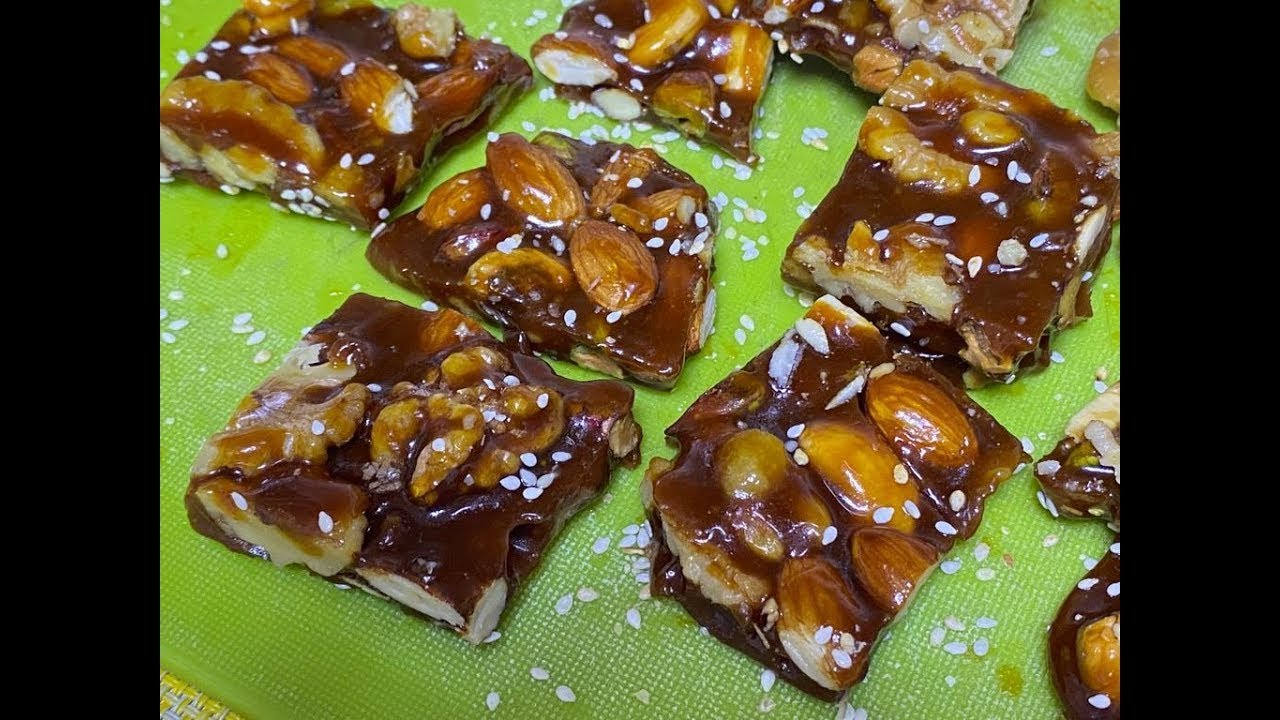 Dry Fruit Chikki | Healthy Nuts Snack | Mixed Nuts Chikki | Only 5 mins ...