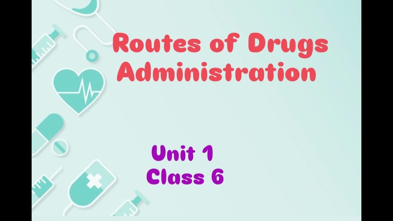 Routes of Drugs Administration|unit1|class 6|General Pharmacology - YouTube