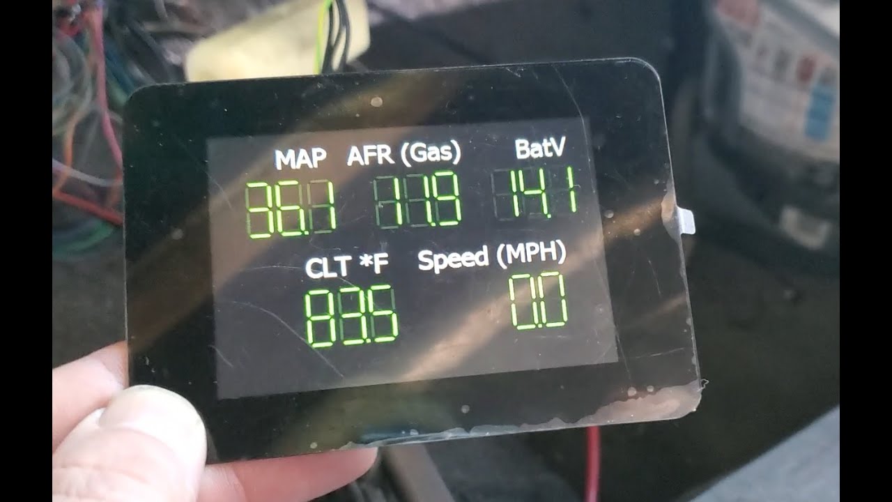 New Digital Dash for the Falcon, 4D Systems Display, MegaSquirt3 engine ...