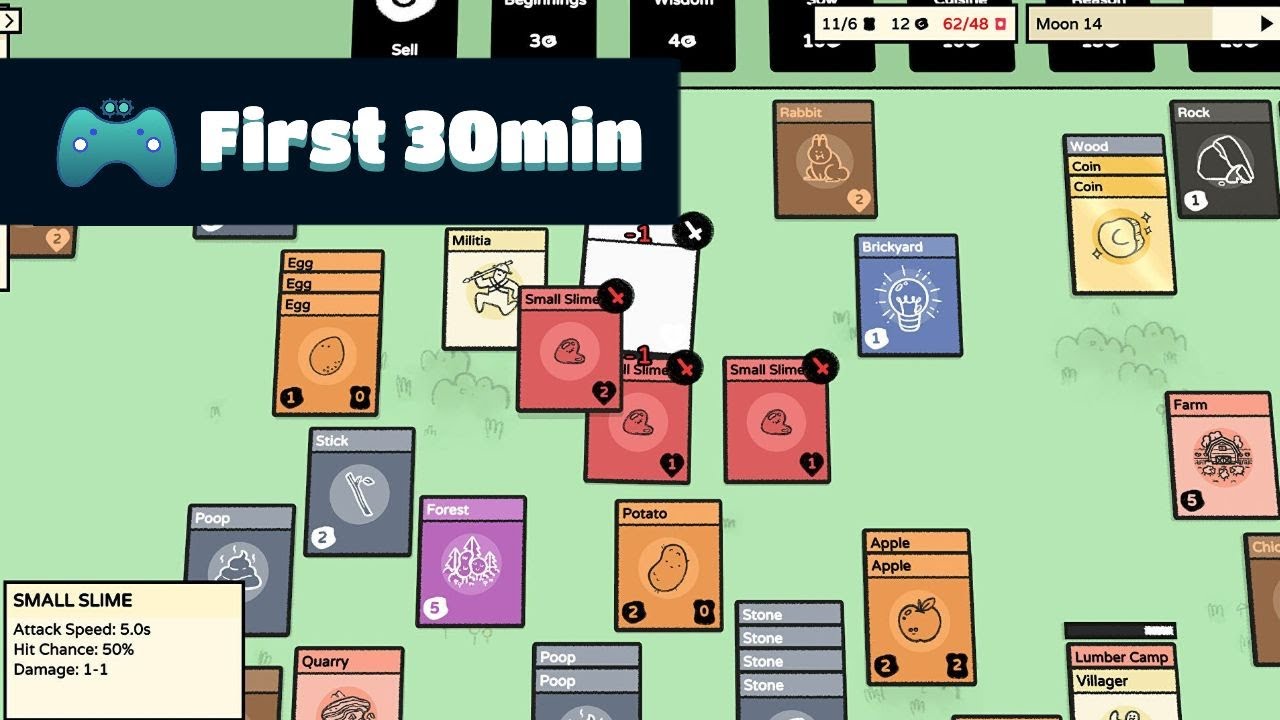 Stacklands Game Design Impressions - First 30min playing - YouTube