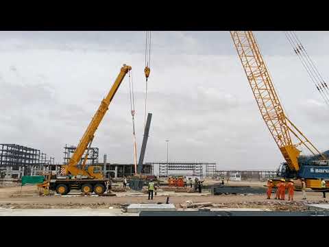 Coke drum structure ground level erection at HPCL pachpadra #hrrl #hpcl ...