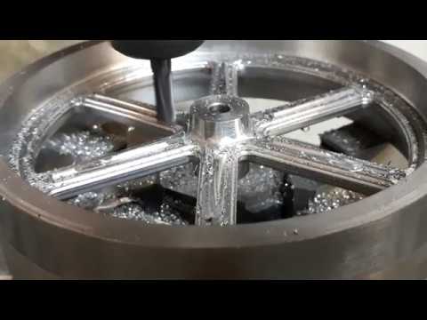Flywheel machined on KX3 Mill - YouTube