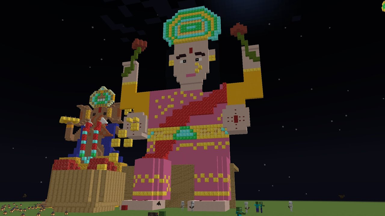LAKSHMI MATA STATUE IN MINECRAFT | DIWALI SPECIAL - YouTube