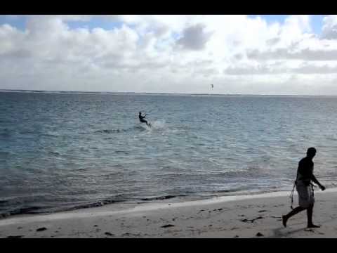 Kite Surfing, Rarotonga, Cook Islands - YouTube