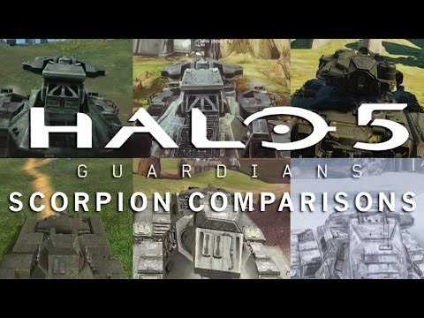 Halo 5: Guardians - Scorpion Tank Comparisons (Halo 1-5) - YouTube
