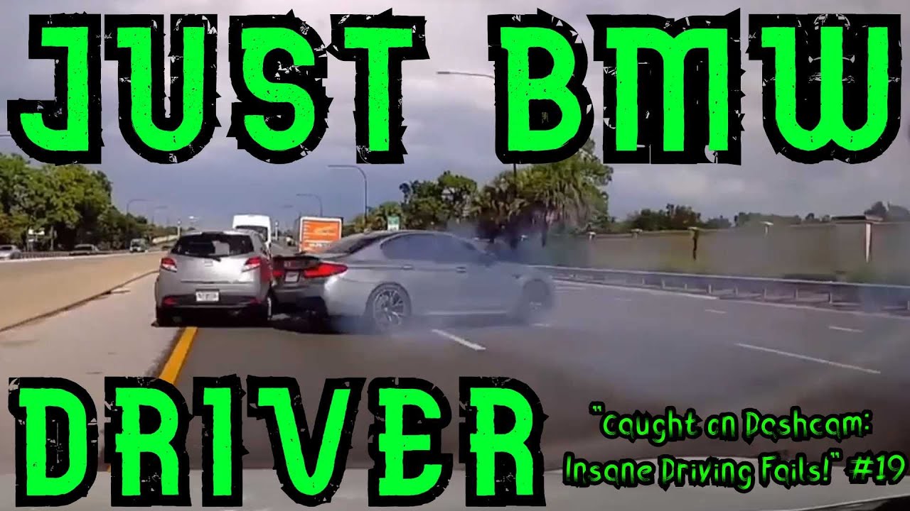 BAD BMW DRIVER - NARROWLY AVOIDED CAR CRASH "Caught on Dashcam: Insane ...