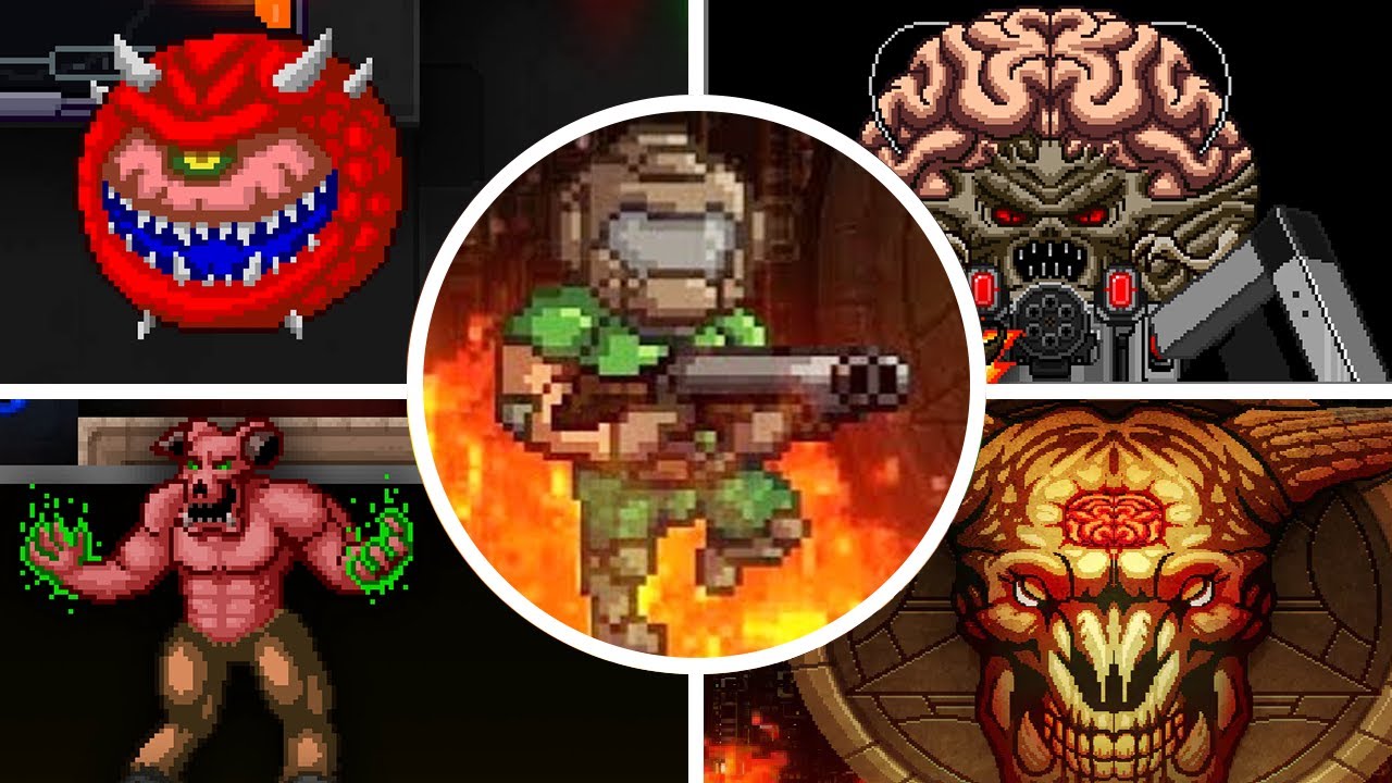 MiniDoom 2 - All Bosses & Ending - YouTube