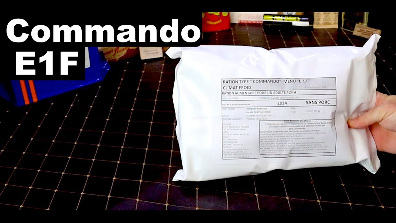 MRE REVIEW French Ration Foreign Legion Commando E1F - YouTube