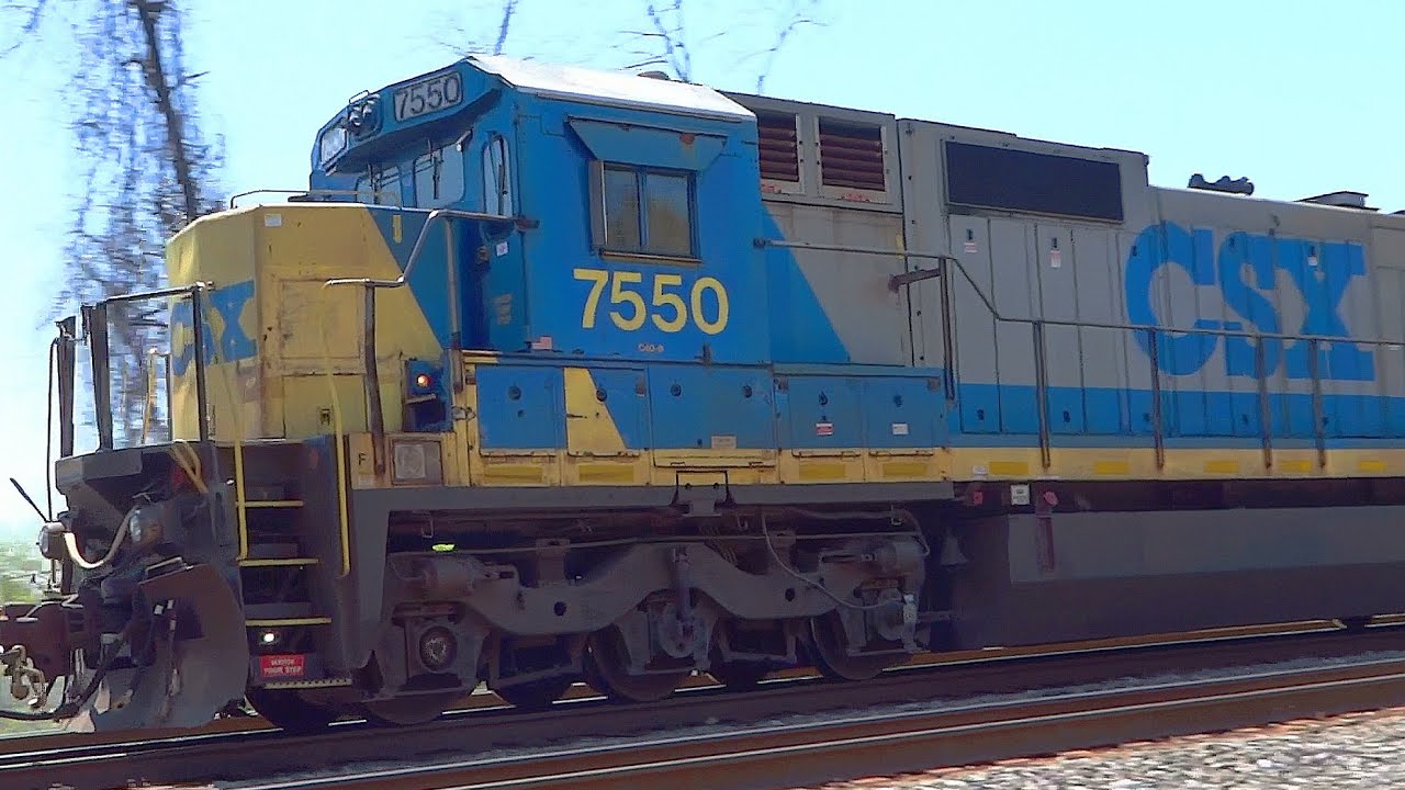 CSX Trash Train Through St Denis - YouTube