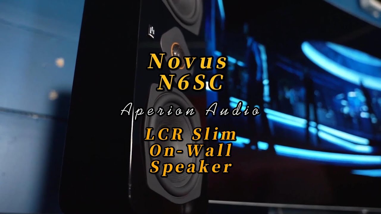 Aperion Audio Novus Slim N6SC LCR Dual 6.5" On-Wall & Surround 2-Way ...