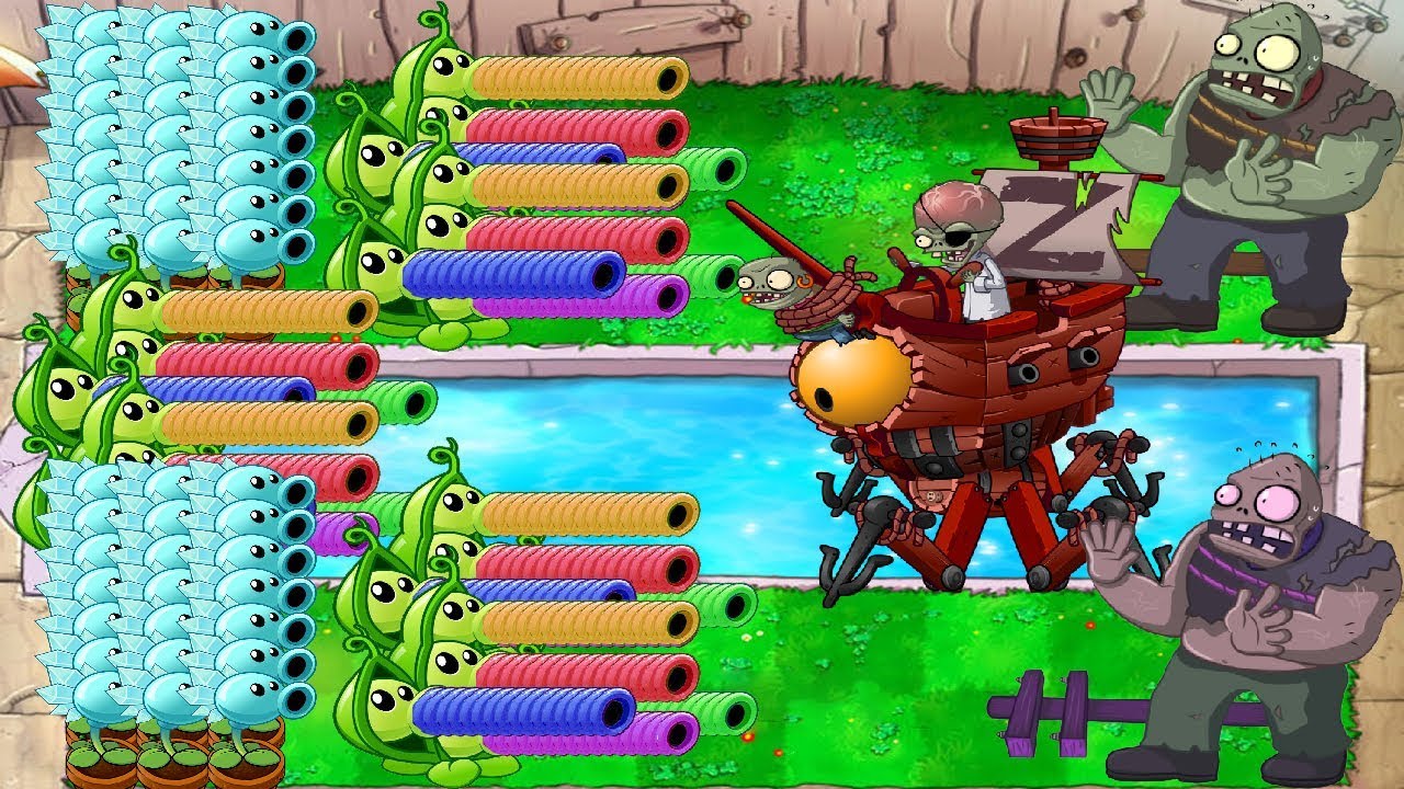 Plants vs Zombies Battlez Minigames - 9999 Snow Pea vs 9999 Threepeater ...