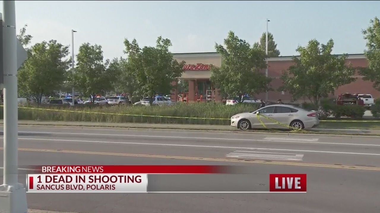 One person fatally shot at AutoZone near Polaris - YouTube
