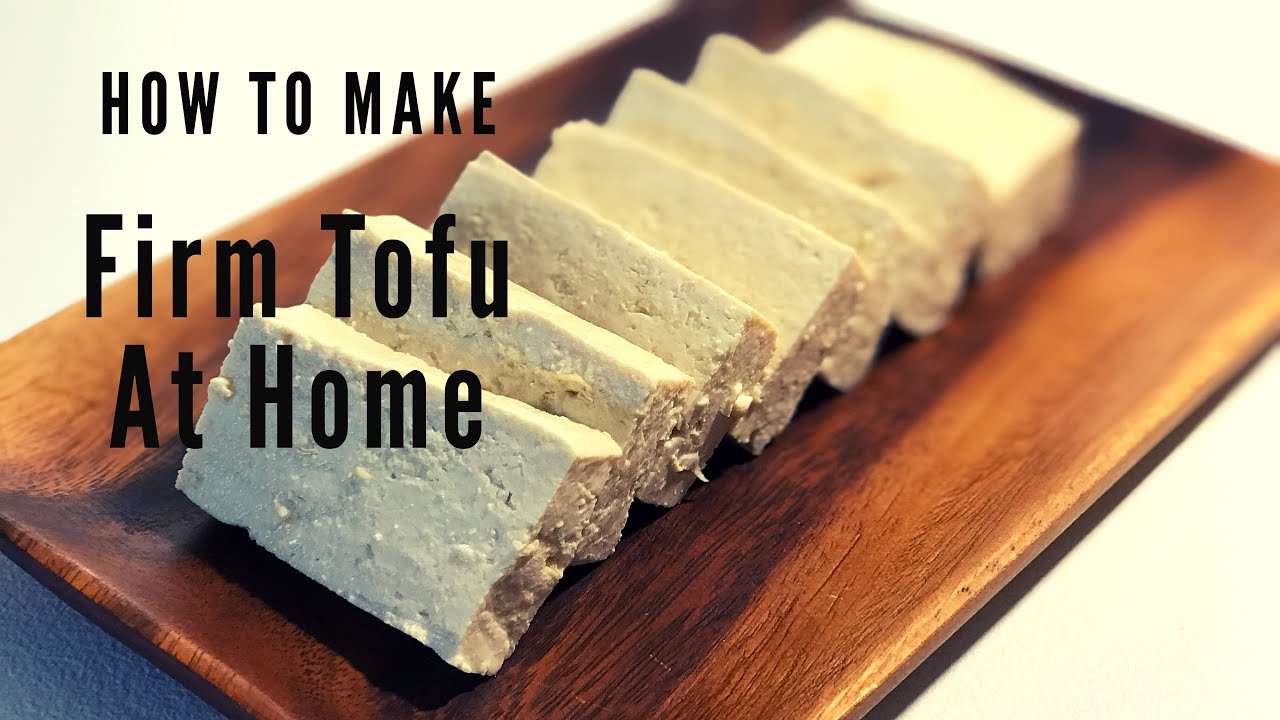 How to make firm tofu DIY 手工硬豆腐 - YouTube