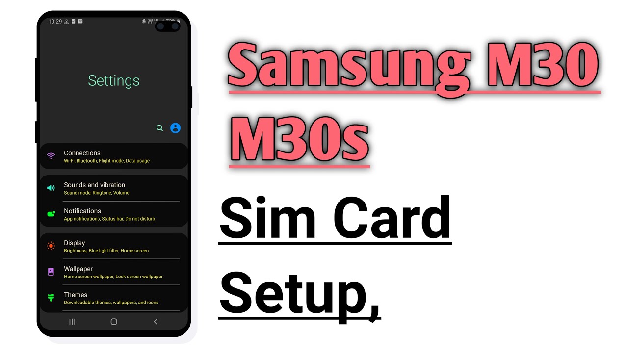 Samsung M30, M30s Sim Card Setup - YouTube