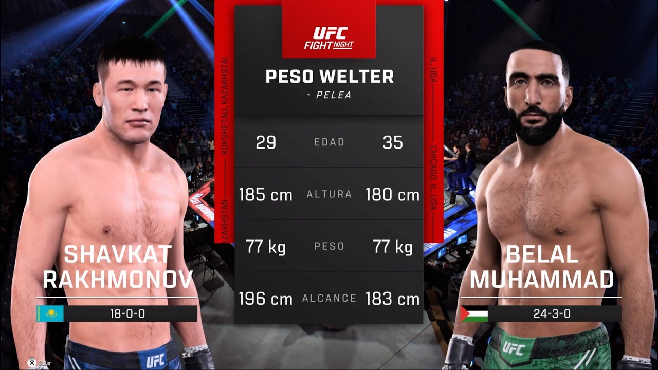Shavkat Rakhmonov vs. Belal Muhammad - EA Sports UFC 5 - YouTube
