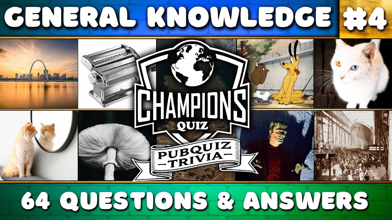 Pub Quiz 4 : 64 General Knowledge TRIVIA Questions! 8 Exciting Rounds ...