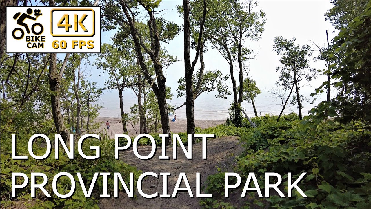 🚴‍♀️ Cycling Paradise at Long Point Provincial Park 🏖️ | 4K Bike Ride ...