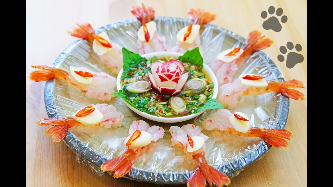 Super easy Thai’s Shrimp Sashimi ft. Spot Prawns 泰式醃生蝦 - YouTube