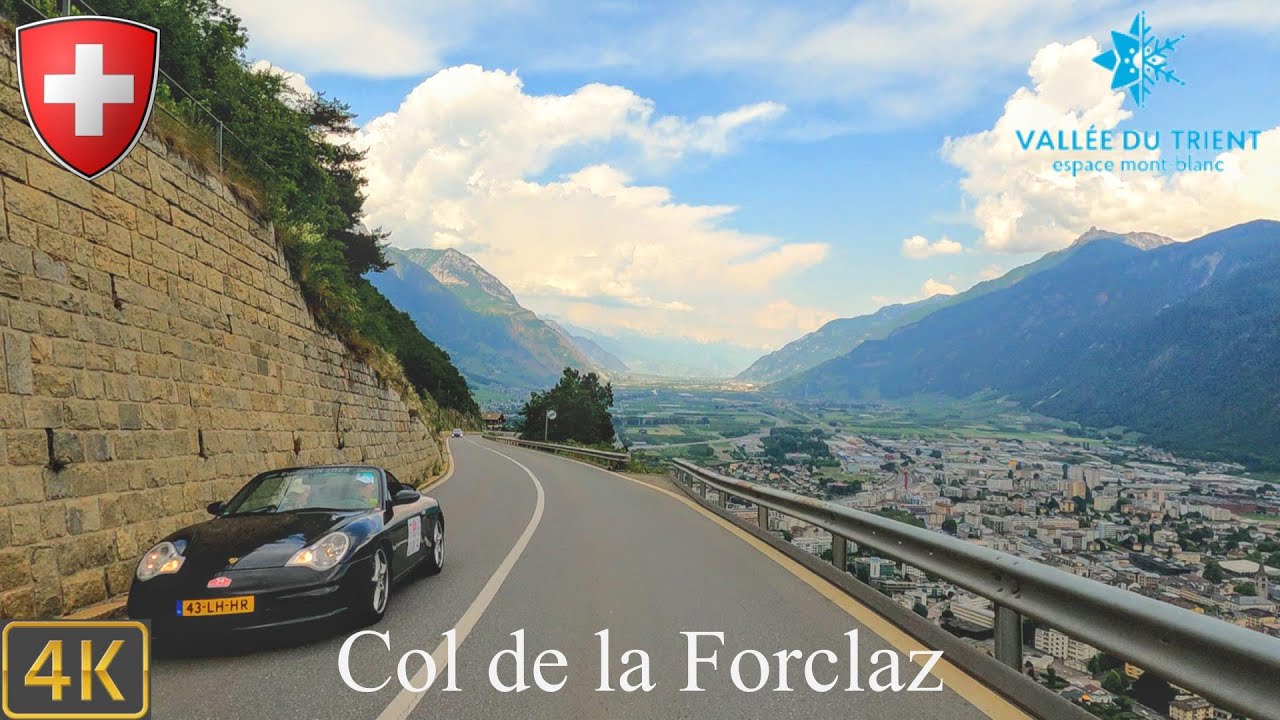 Driving Switzerland 🇨🇭 | Col de la Forclaz mountain pass 4K Scenic ...
