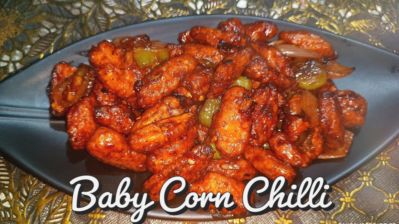 Crispy Baby Corn Chilli | baby corn chilli recipe | baby corn recipes ...