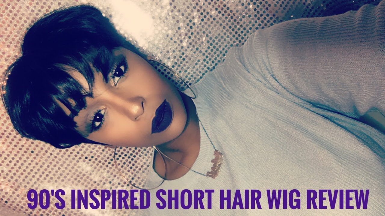 90's Inspired Short Hair Wig Review- Charlie by Freetress - YouTube
