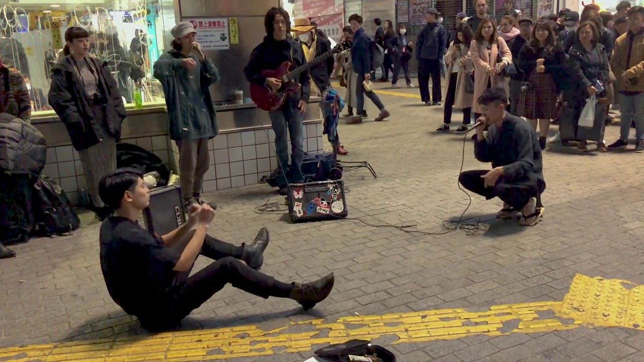 Japanese Rappers in Shibuya - YouTube