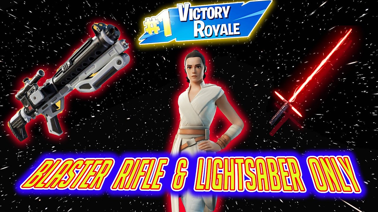 WINNING Using LightSaber and First Order Blaster Rifle ONLY CHALLENGE ...