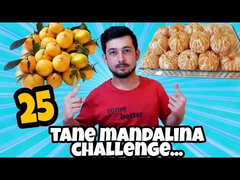 4 KİLO MANDALİNA YEME CHALLENGE... (25 TANE MANDALİNA YEDİM)🍊